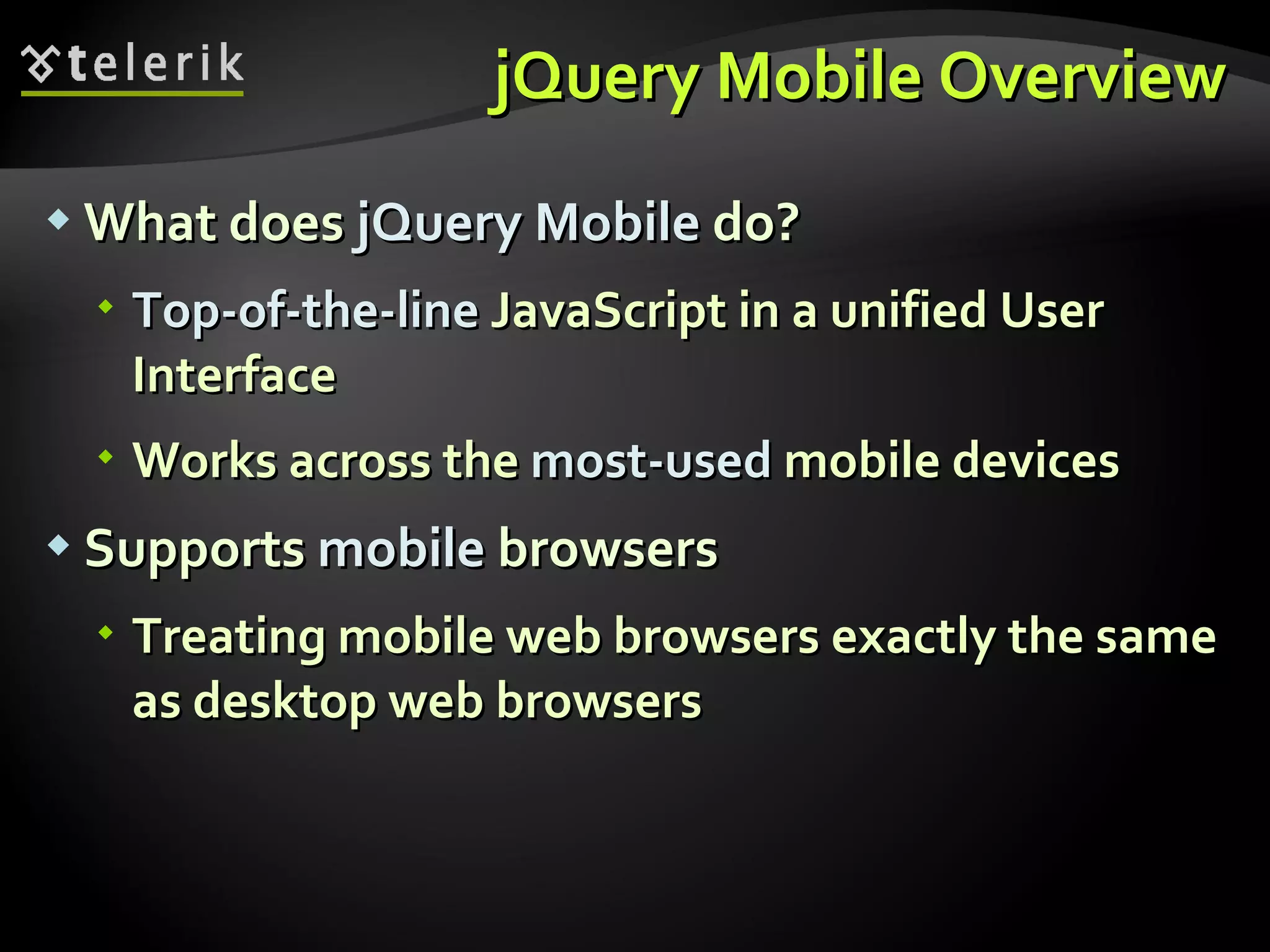 jQuery Mobile