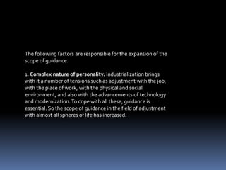 Objectives of Guidance & Functions and Scope of Guidance | PPTX