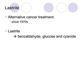 12. Laetrile | PPT