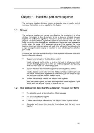 12 link aggregation configuration | PDF