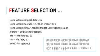 logistic regression with python and R | PPTX