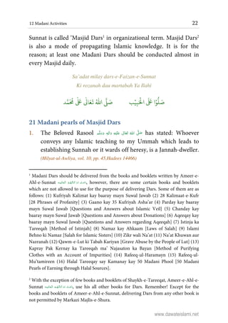 12 Madani Activities | PDF