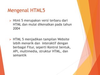 12 mengenal html5 | PPT