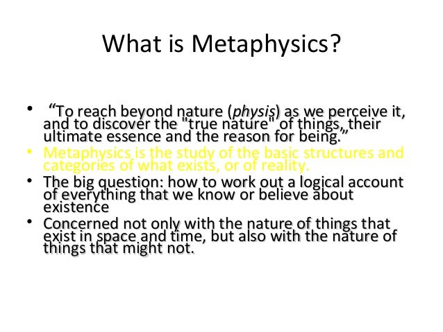 12 metaphysics