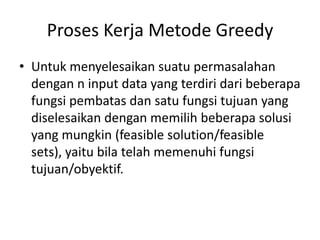 12 metode greedy | PPT