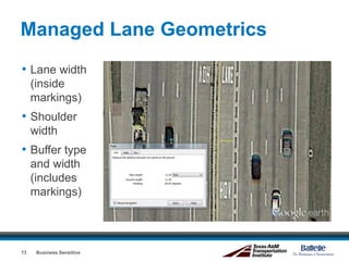 Safety Implications of Managed Lane Cross-Sectional Elements | PPT