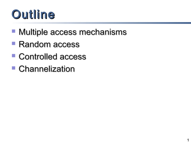 12 multiple access | PPT