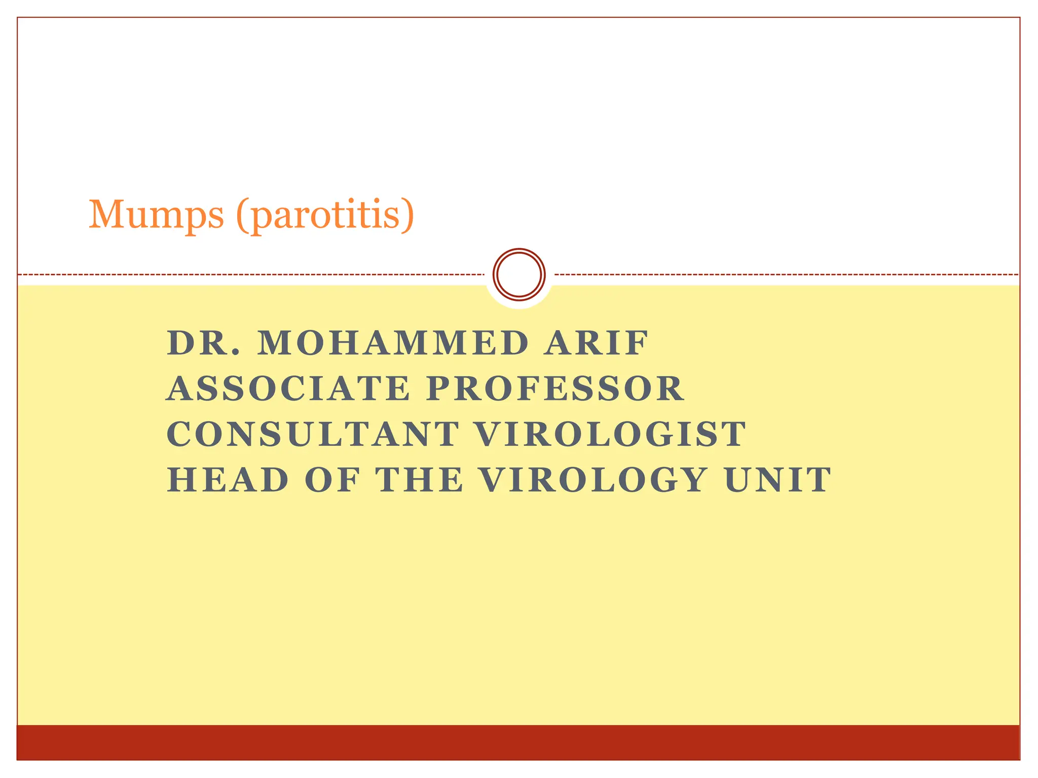 12 Mumps (parotitis) gendongan pada anak | PPT