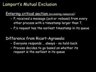 Mutual Exclusion Election (Distributed computing) | PPT | Computing | Technology & Computing