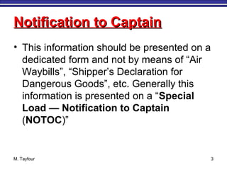 12 IATA Notification to captain | PPT