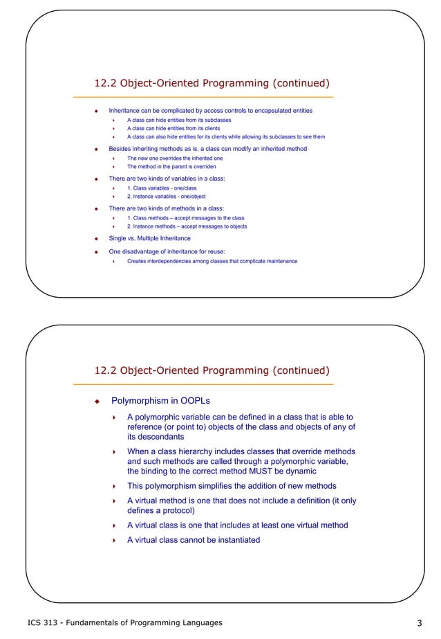 12 object oriented programming | PDF | Programming Languages | Computing
