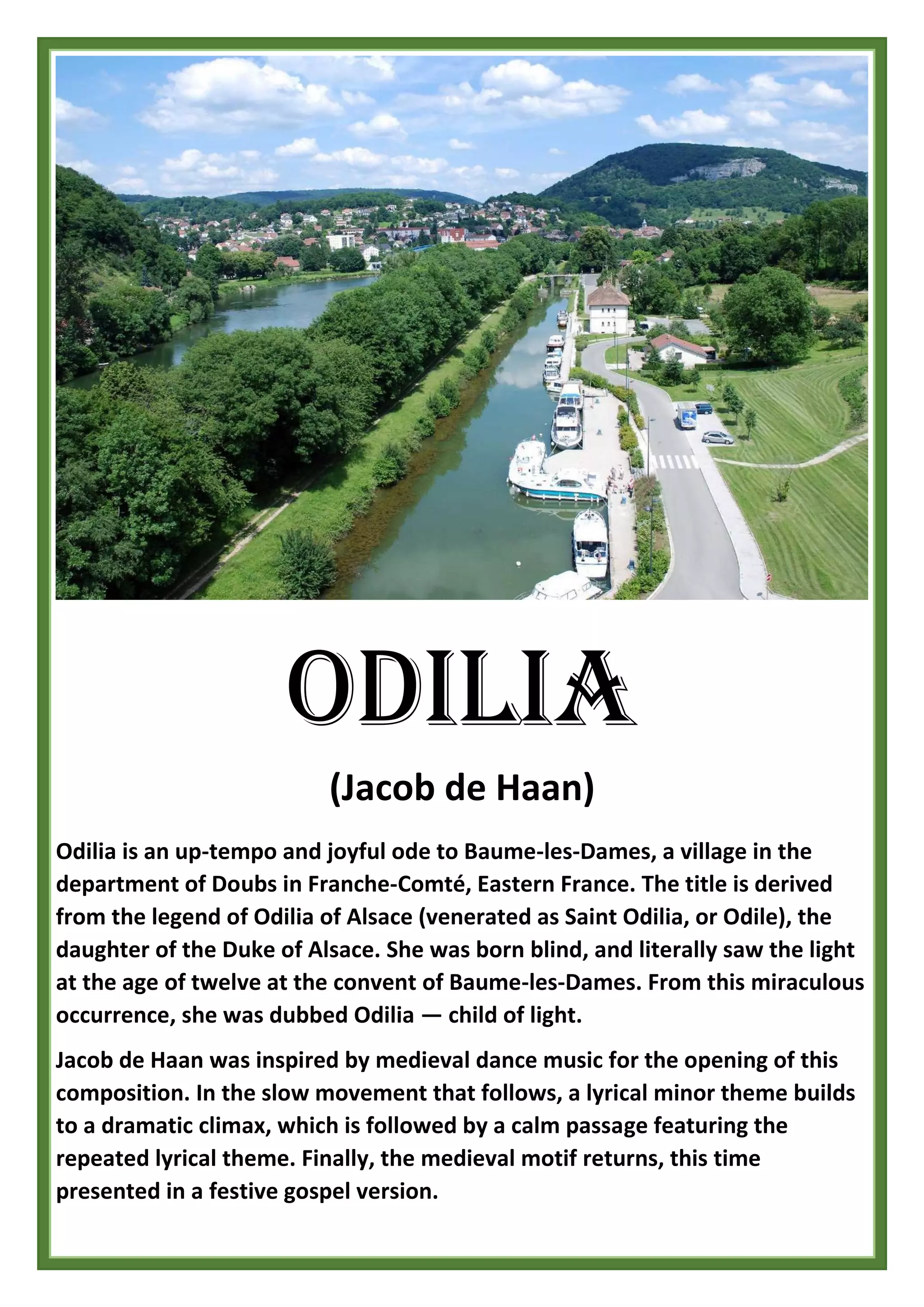 Odilia - Jacob de Haan - Set of Clarinets | PDF