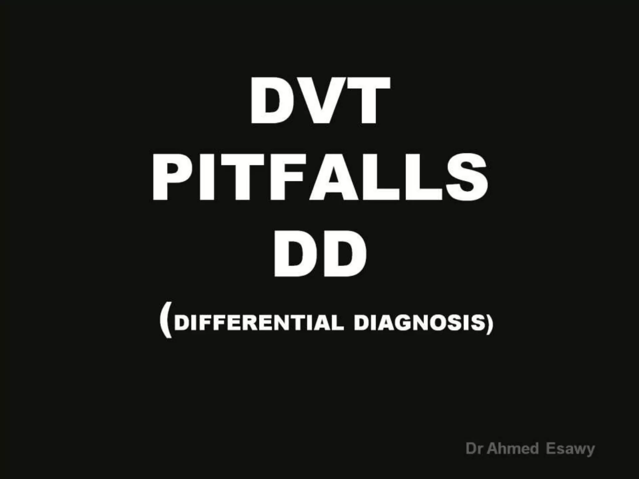 12 peripheral venous duplex pitfalls differential diagnosis dvt dr ...