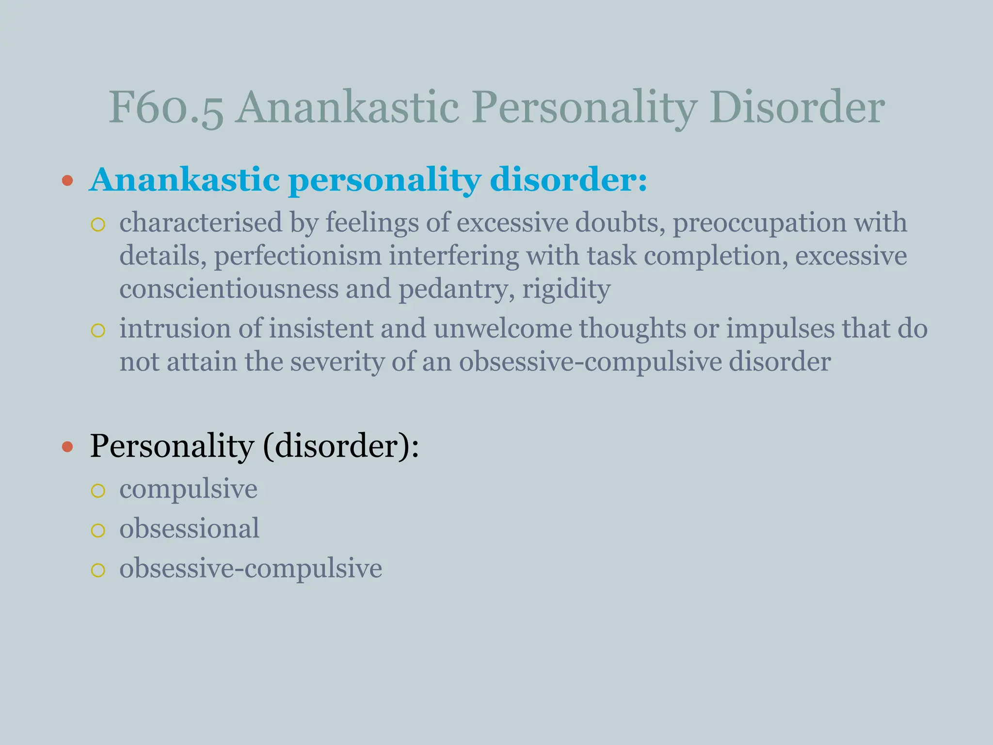 psychiatry 12- Personality Disorders.ppt