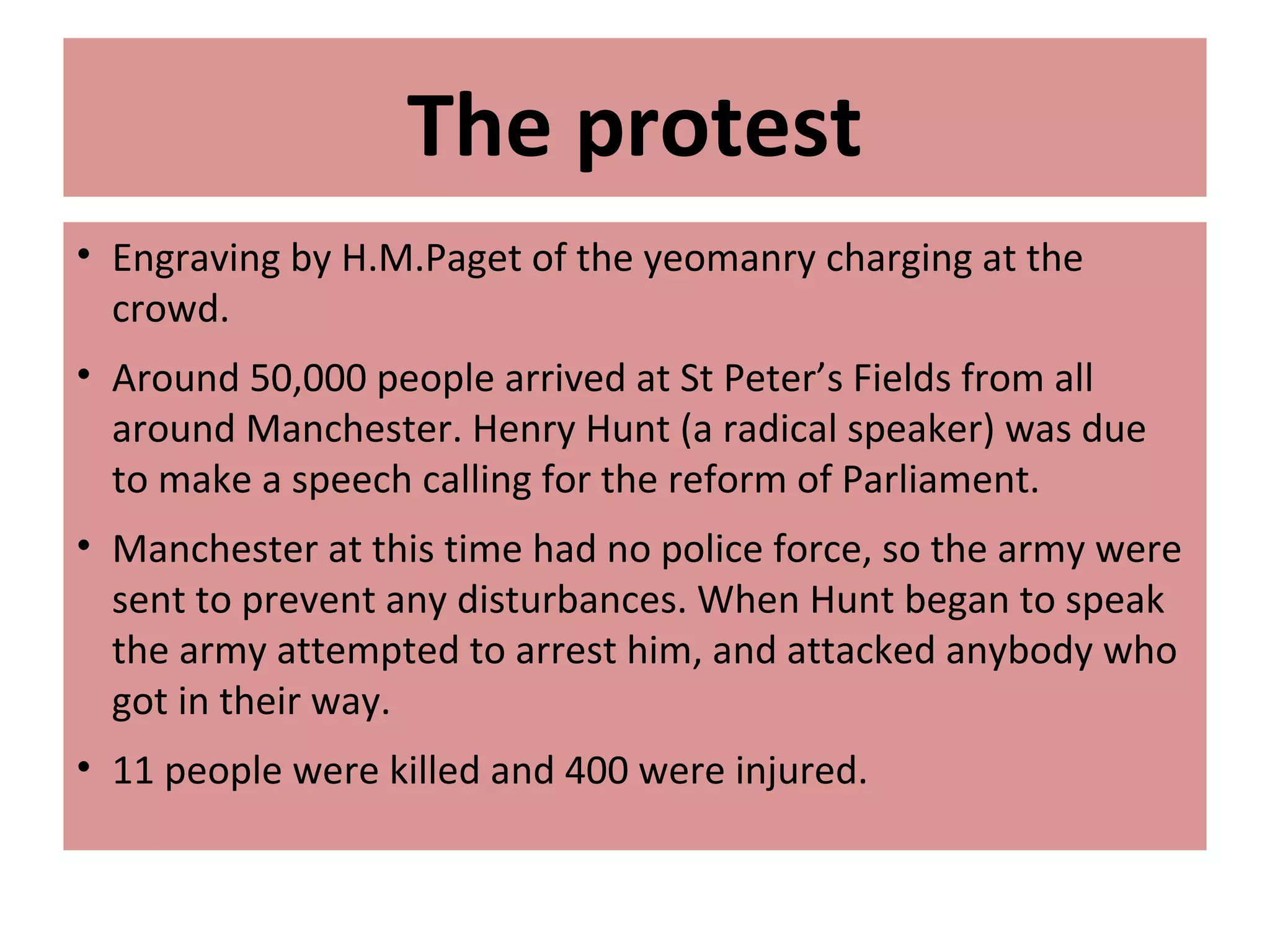 Peterloo- protests | PPT
