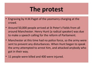 Peterloo- protests | PPT