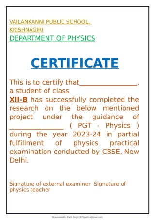 12-physics-project-transformer.pdfnsjsjsjsjs | PDF