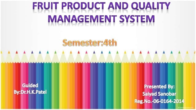Fruit Product Management System
