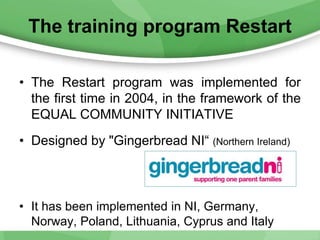 Training for the employment of women heads of lone parent families ...