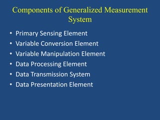 Generalized Measurement System and its components | PPTX