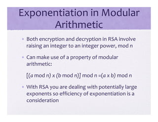 12- Public-key Cryptography and RSA the lecture on cryptography | PDF