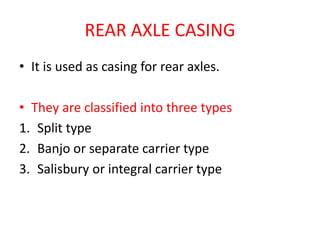 12 rear axle casing | PPTX