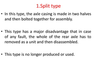 12 rear axle casing | PPTX