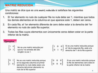 12 ReduccióN De Matrices | PPT
