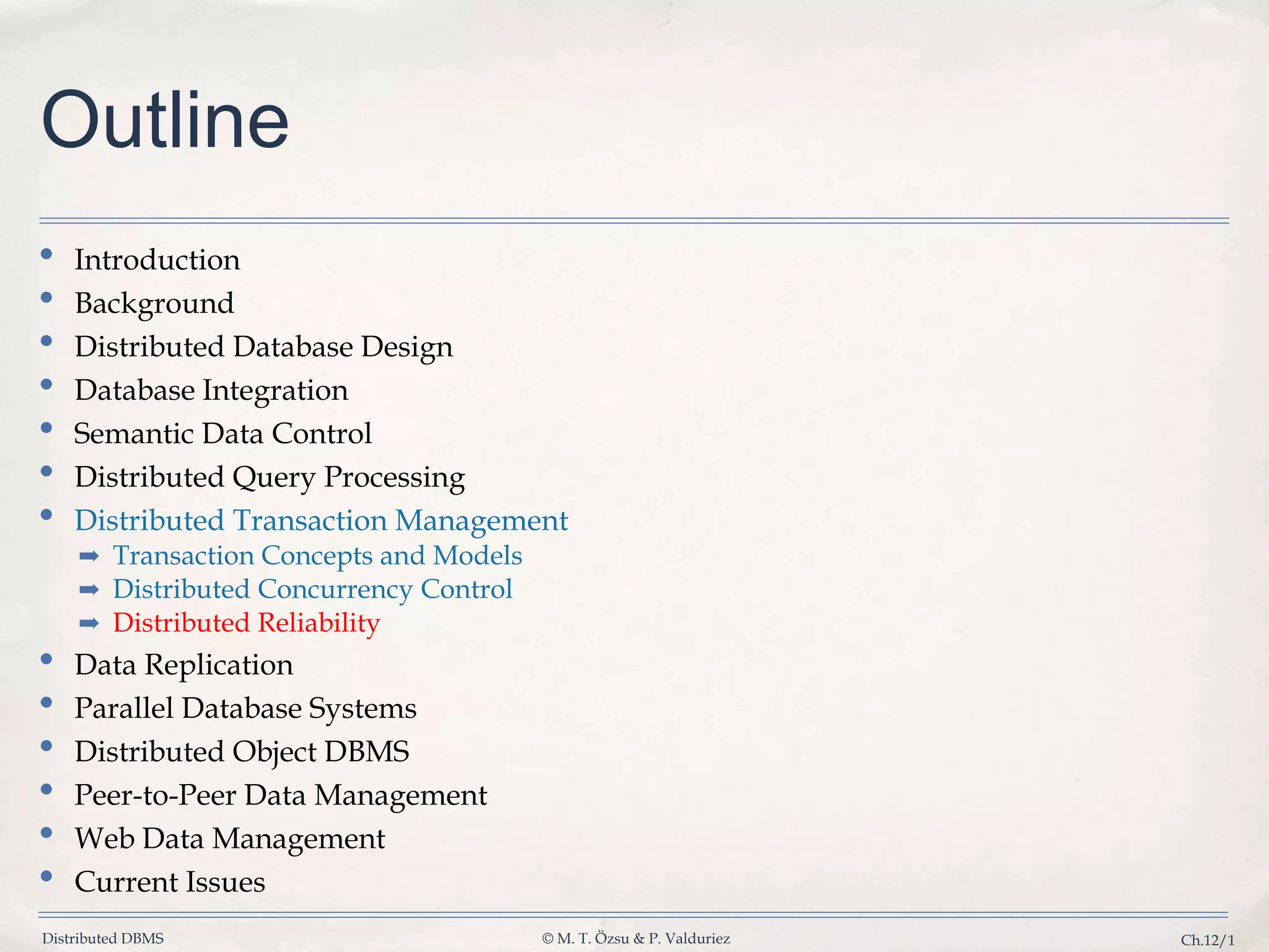 Database , 12 Reliability | PPTX