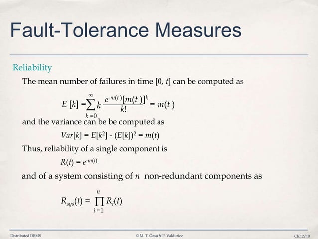 Database , 12 Reliability | PPTX | Databases | Computer Software and Applications