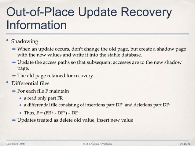 Database , 12 Reliability | PPTX | Databases | Computer Software and Applications