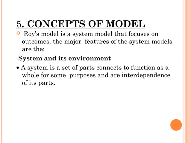 12. roy's theory | PPT