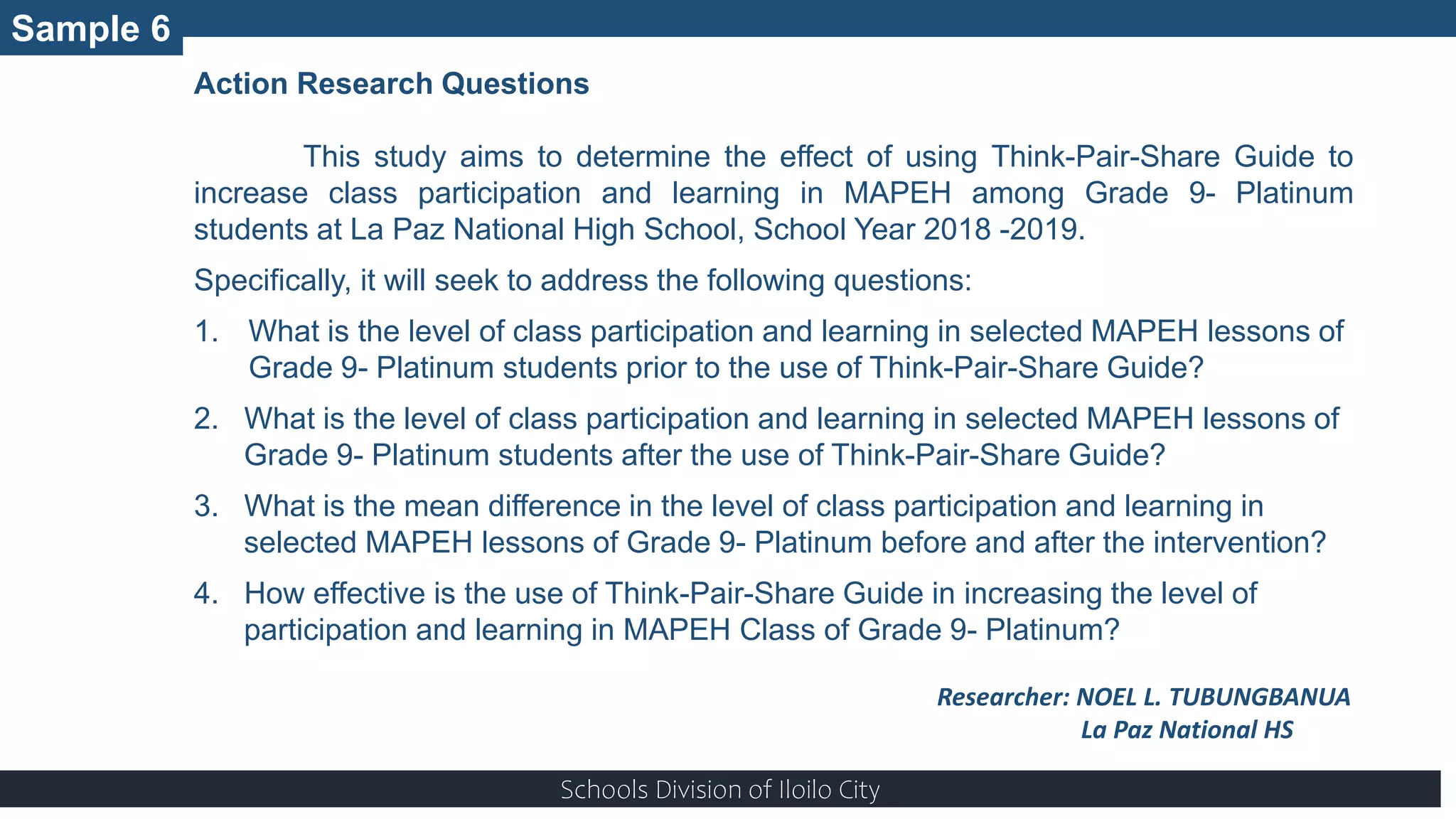 12-SAMPLE OF ACTION RESEARCH PROPOSALS FROM BERF APPROVED RESEARCHES.pptx