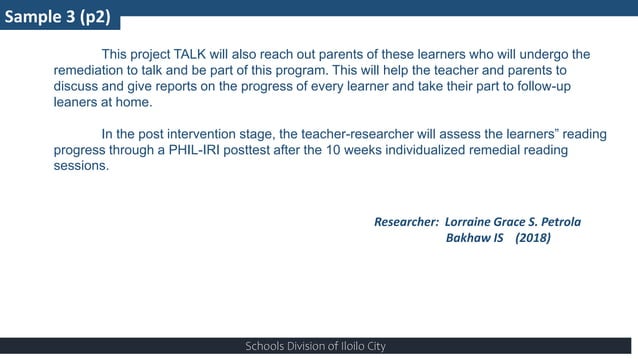 12-SAMPLE OF ACTION RESEARCH PROPOSALS FROM BERF APPROVED RESEARCHES.pptx | Professional School ...