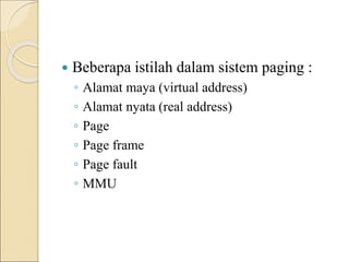 Paging sistem pada code program xi x.ppt