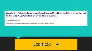Systematic literature review -- Examples | PPTX