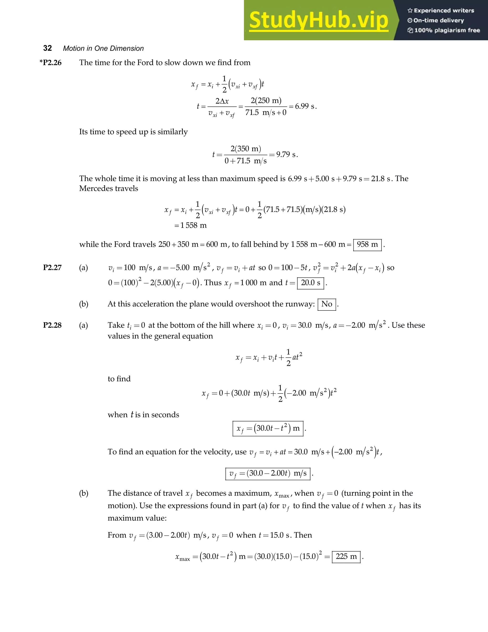 1 2-Solutions Serway Physics 6Th Edition | PDF