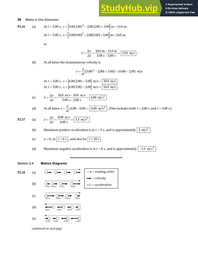 1 2-Solutions Serway Physics 6Th Edition | PDF