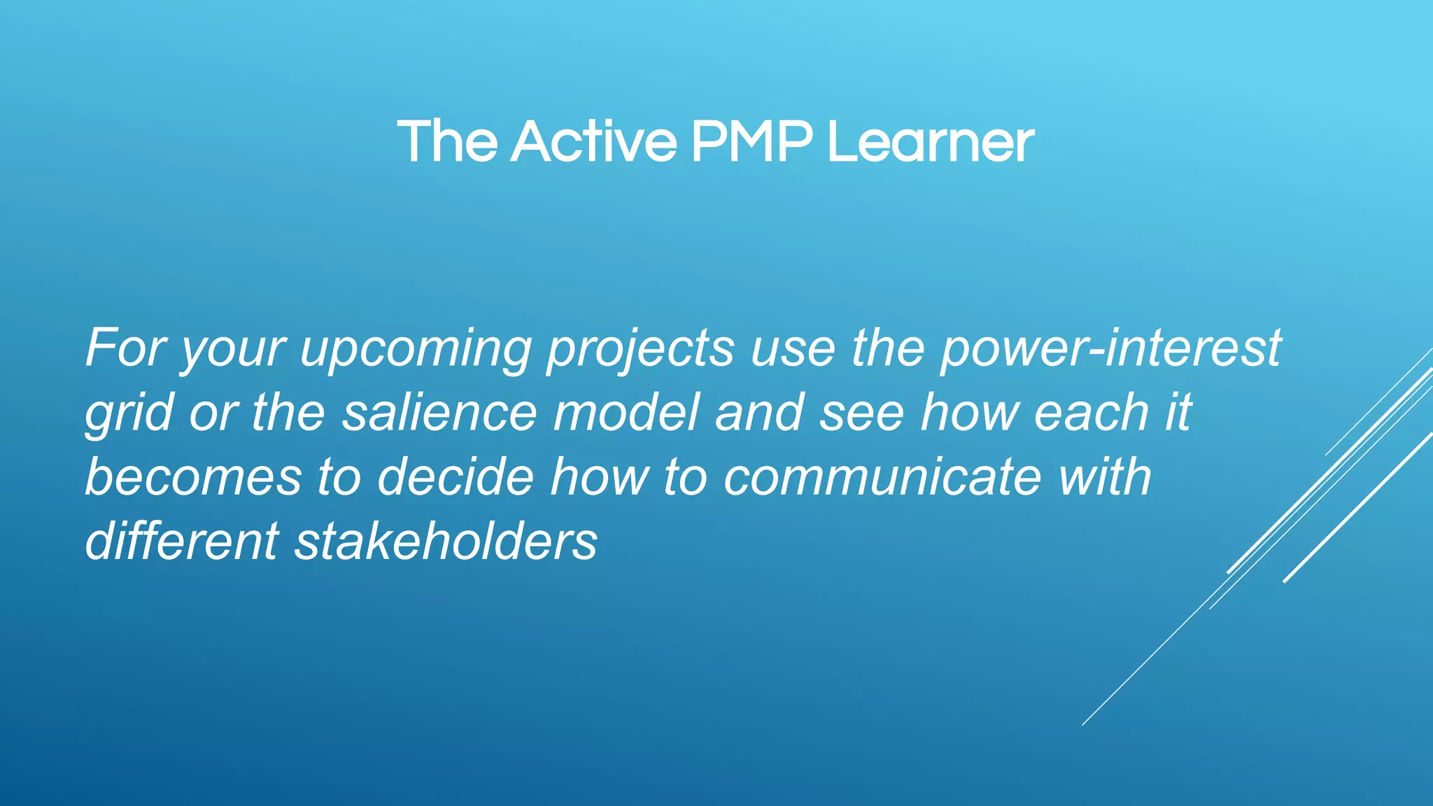 12-PMP Training - Stakeholder Management | PPTX