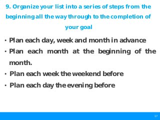 Goals Setting for Personal and Professional Success | PDF