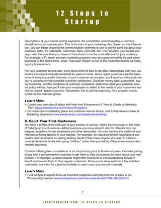 12 steps tostart | PDF