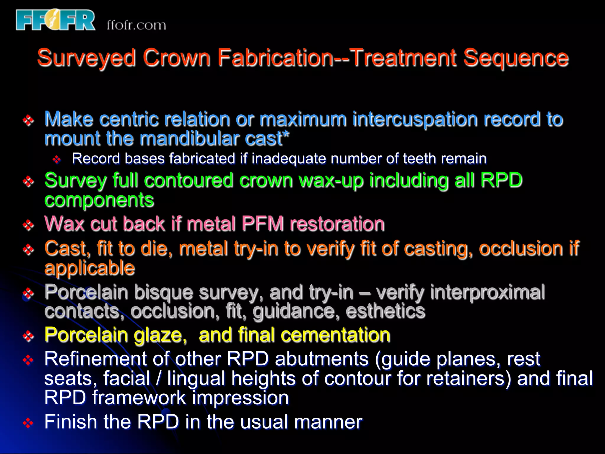 12.surveyed crowns and combined fixed rpd cases | PDF