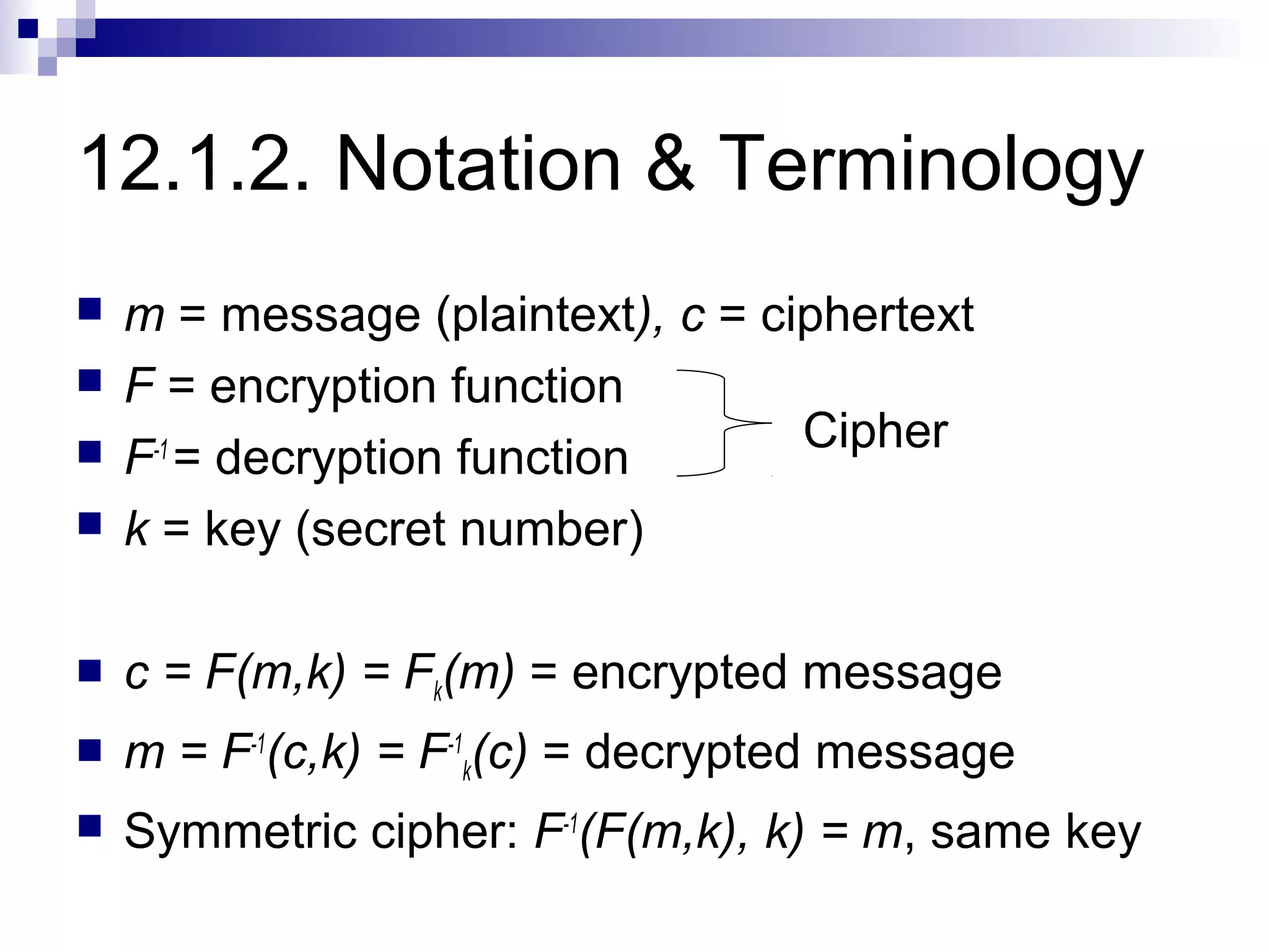 12 symmetric key cryptography | PPT
