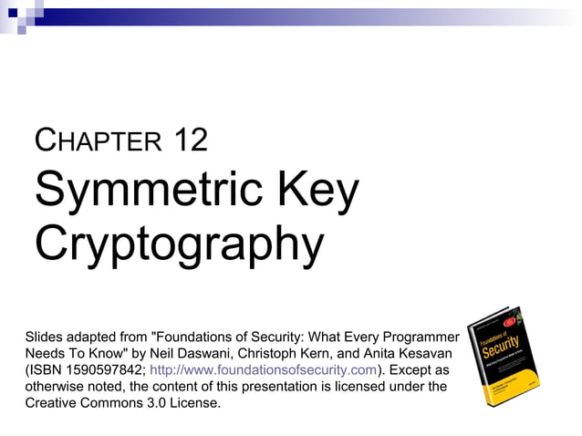 12 symmetric key cryptography | PPT