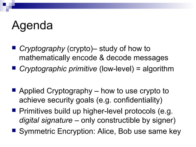 12 symmetric key cryptography | PPT