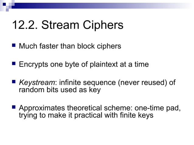 12 symmetric key cryptography | PPT