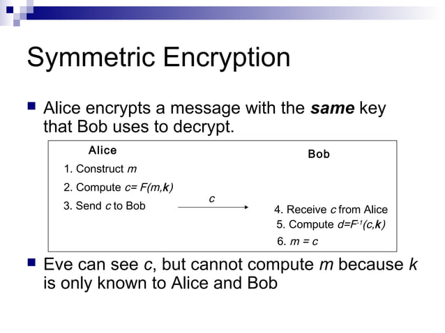 12 symmetric key cryptography | PPT