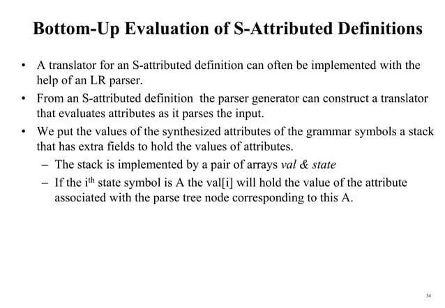 12 Syntax Directed Definition Evaluation Order 09 06 2023ppt Programming Languages Computing