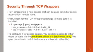 12 - System Security in Red Hat | PPT