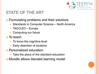 Personalized contents based in cognitive level of student’s ...